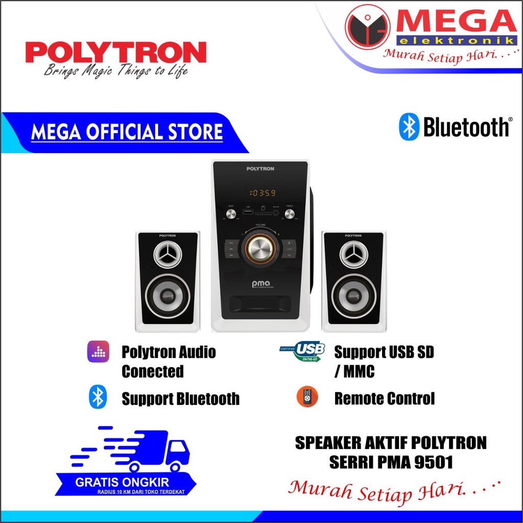 Jual SPEAKER AKTIF POLYTRON PMA-9501 100% ORIGINAL BERGARANSI RESMI ...