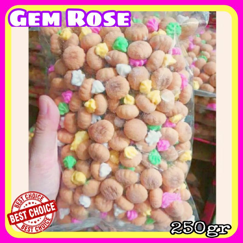 Jual Biskuit Gem Rose / Kue Gem Rose Kembang / Cemilan Jadul / Biskuit ...