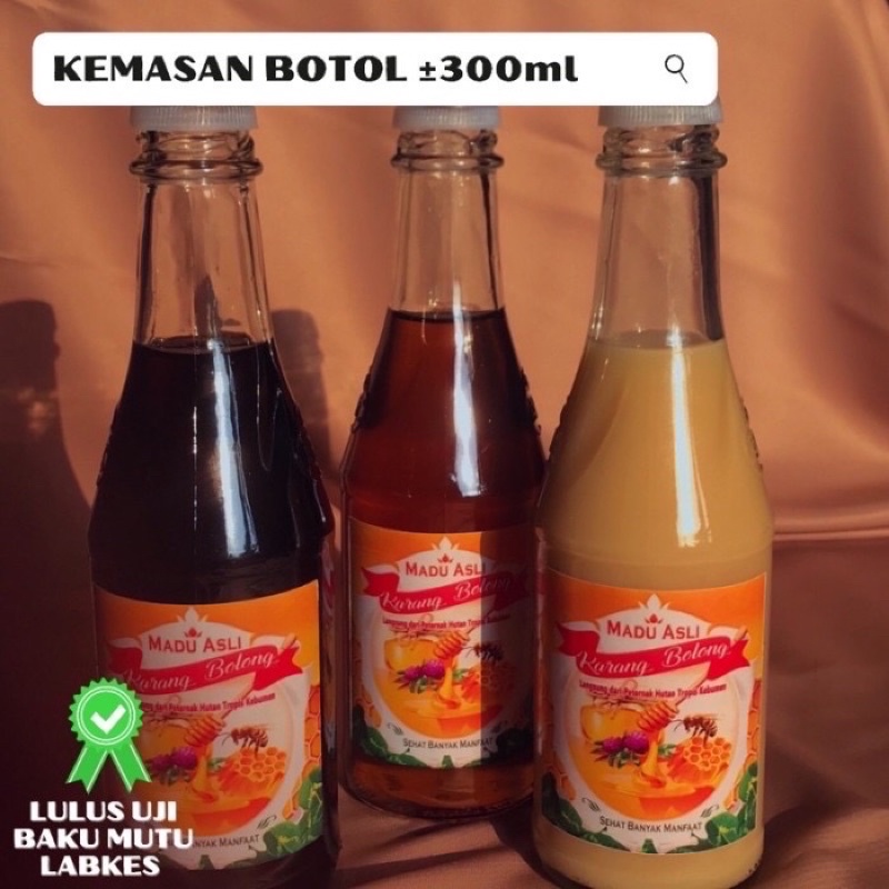Jual (Botol Kaca) Madu Murni Asli Karangbolong Kebumen | Shopee Indonesia