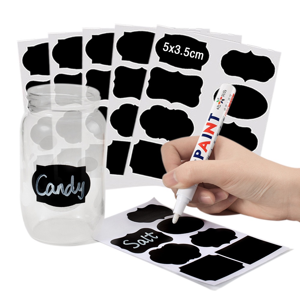 Jual Stiker Label Toples - Kaleng - Blackboard Papan Tulis Writeable ...