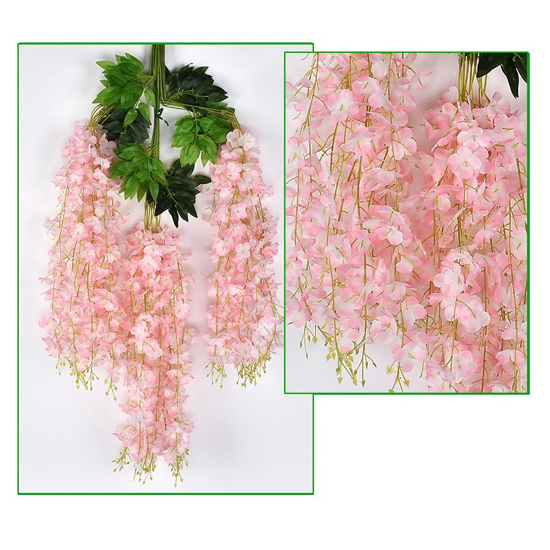 Jual Bunga Plastik Daun Rambat Palsu Wisteria Artificial Dekorasi ...