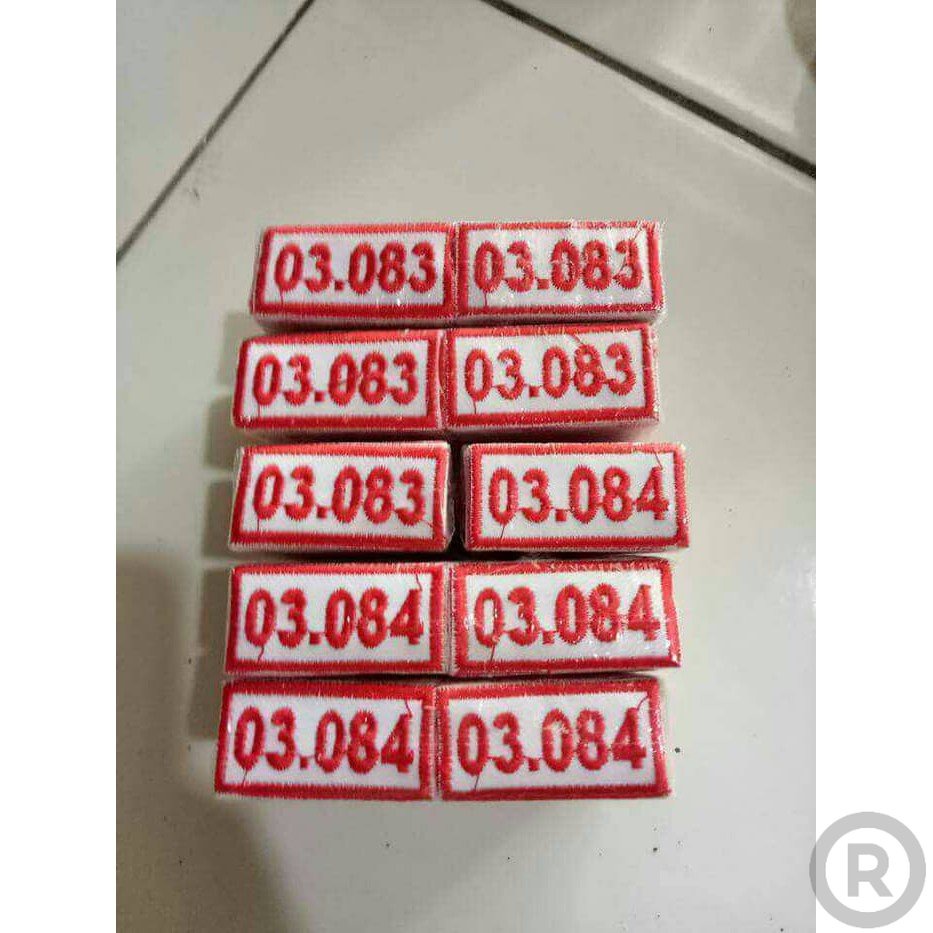 Jual no gudep / atribut pramuka / badge pramuka Bordir Nama Dada ...
