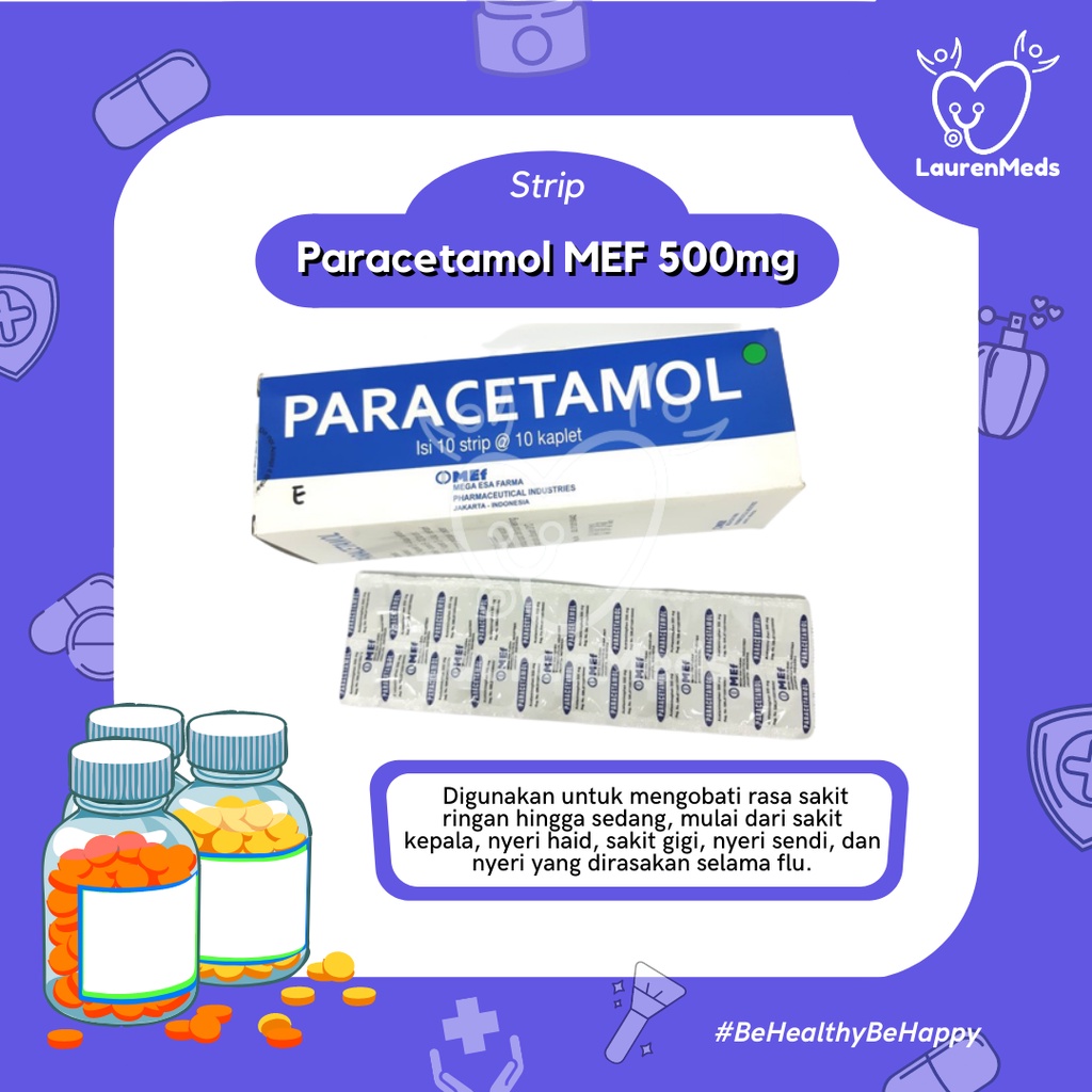 Jual Paracetamol MEF 500mg | BOX | Shopee Indonesia