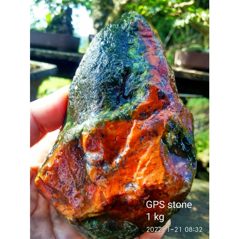 Jual 1 KG Bongkahan SUPER / Rough Bahan Batu akik PANCAWARNA SEMI ...