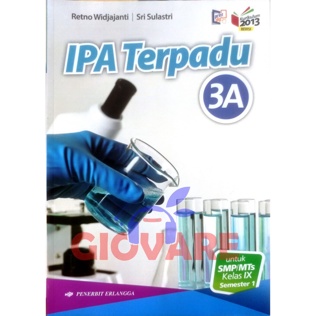 Jual BUKU IPA TERPADU 3A ERLANGGA | SMP KELAS 9 SEMESTER 1 KURIKULUM ...