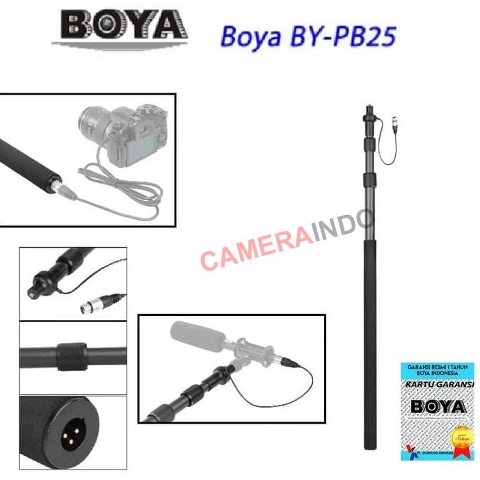 Jual Boom Pole Boya By-Pb25 Carbon Fiber Telescopic With Internal Xlr ...