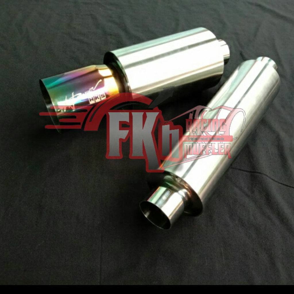Jual Paket Knalpot+Resonator Muffler HKS HiPower Rainbow untuk semua ...