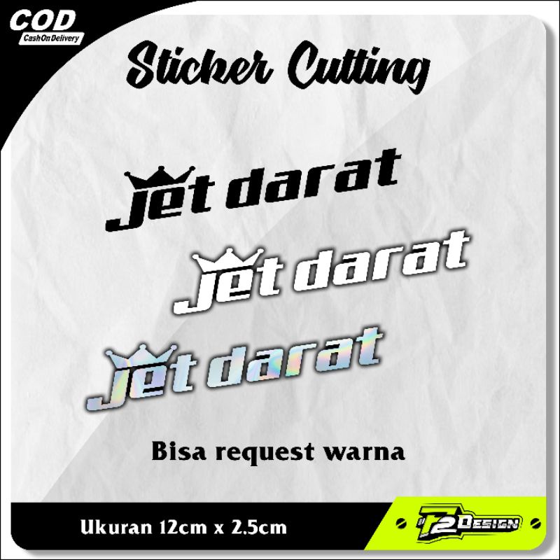 Jual sticker cutting / sticker jet darat | Shopee Indonesia