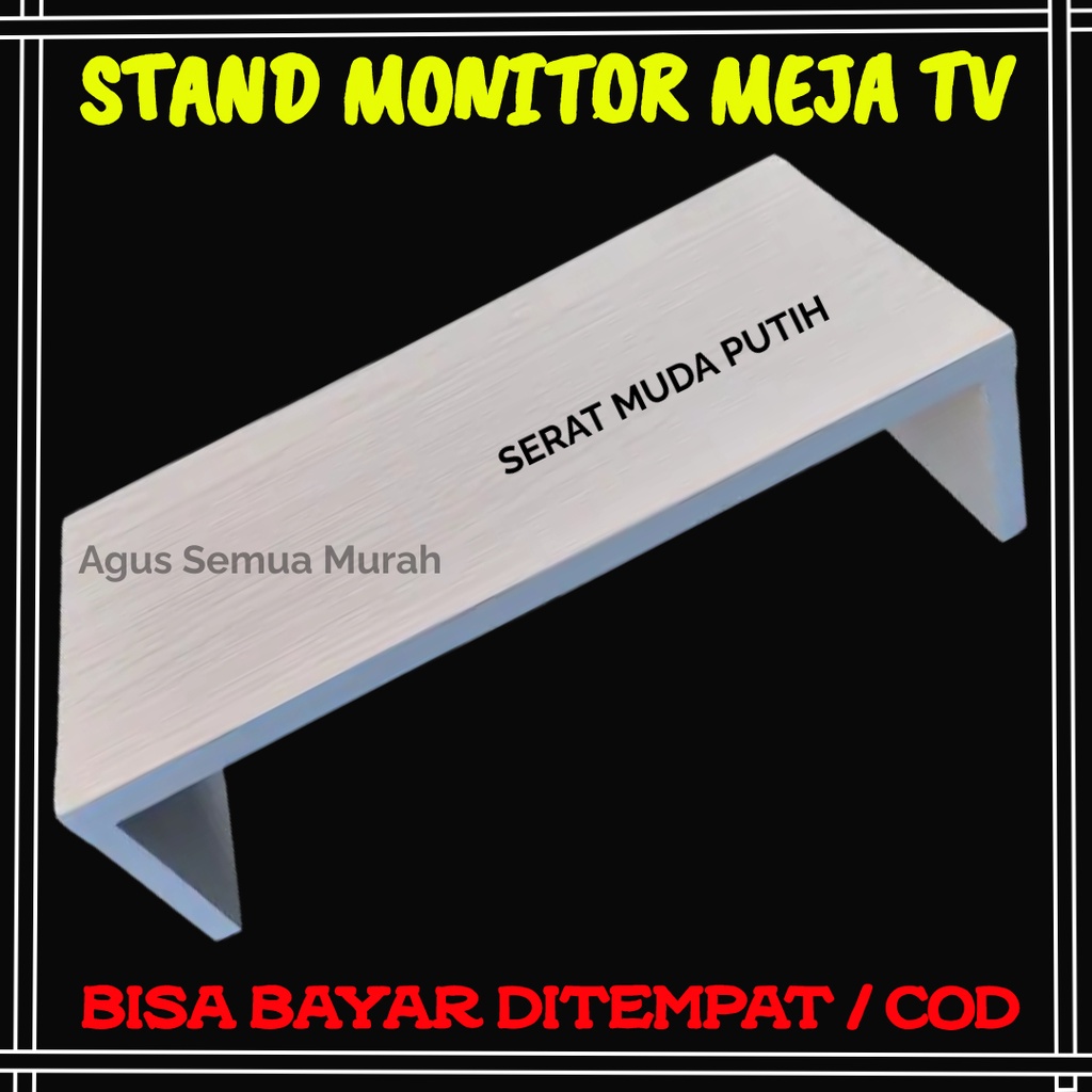 Jual Stand Monitor Rak Meja Laptop Tv Kayu Murah Keren P60cm x L20cm x ...