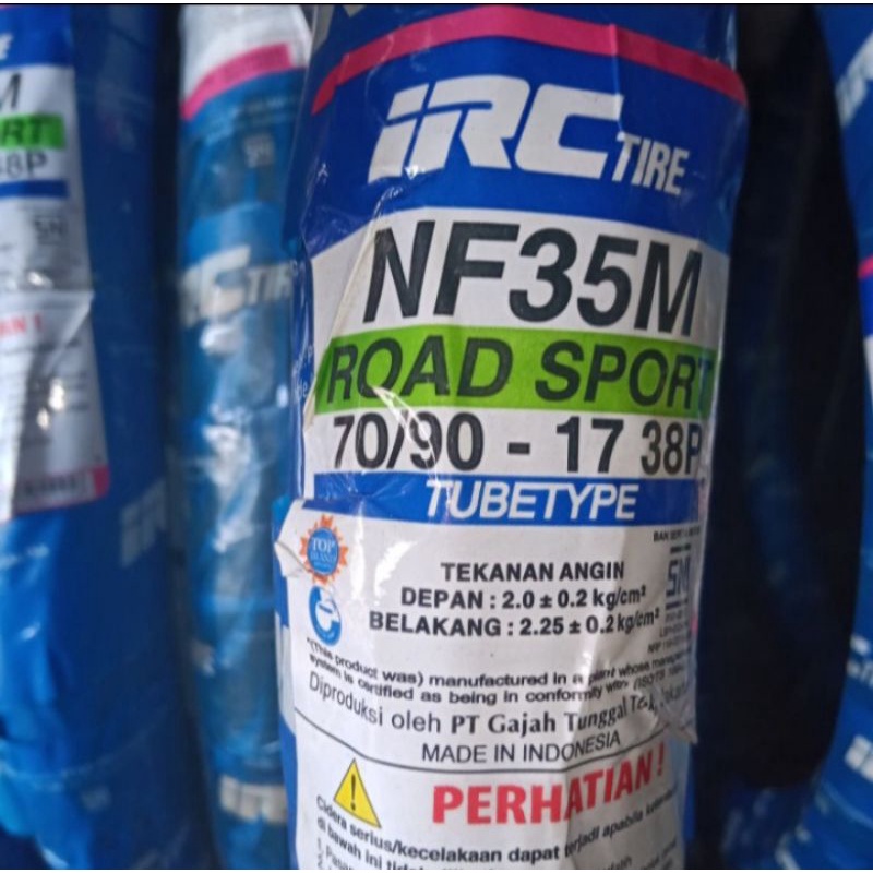 Jual Ban Luar Motor Ukuran 70/90-17 Merk IRC NF 35 M Ban Non Tubeless ...