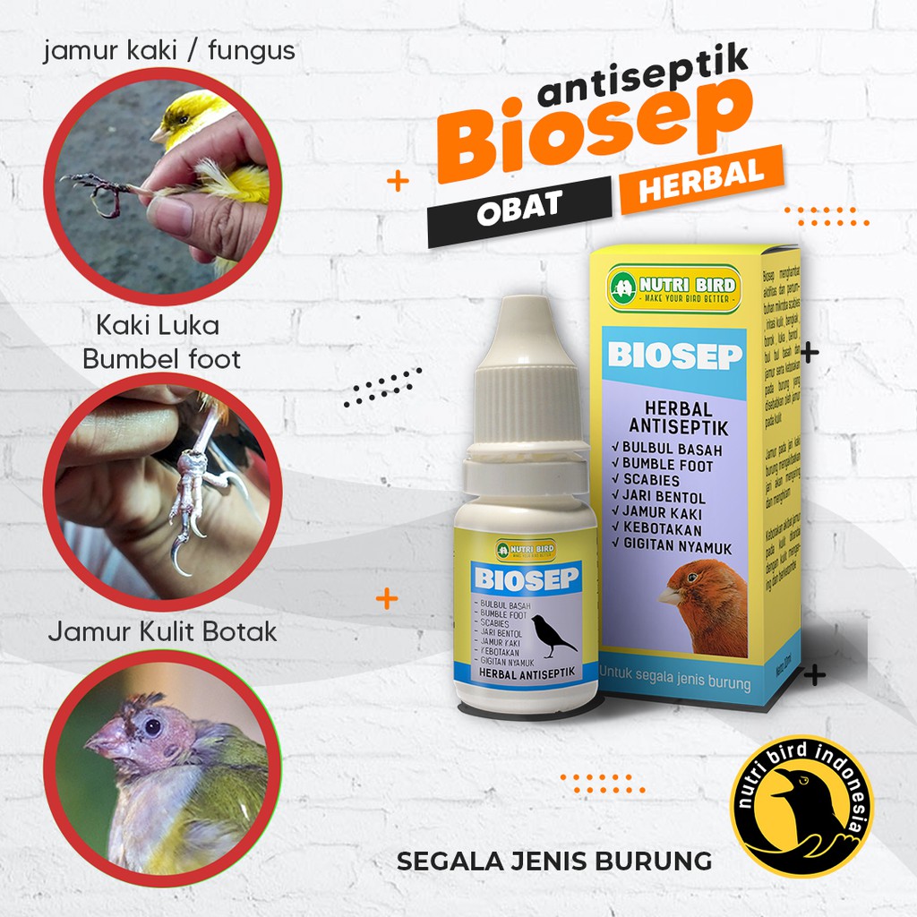 Jual BIOSEP Obat Herbal Burung ANTI BOTAK , ANTI JAMUR , ANTI KUMAN ...