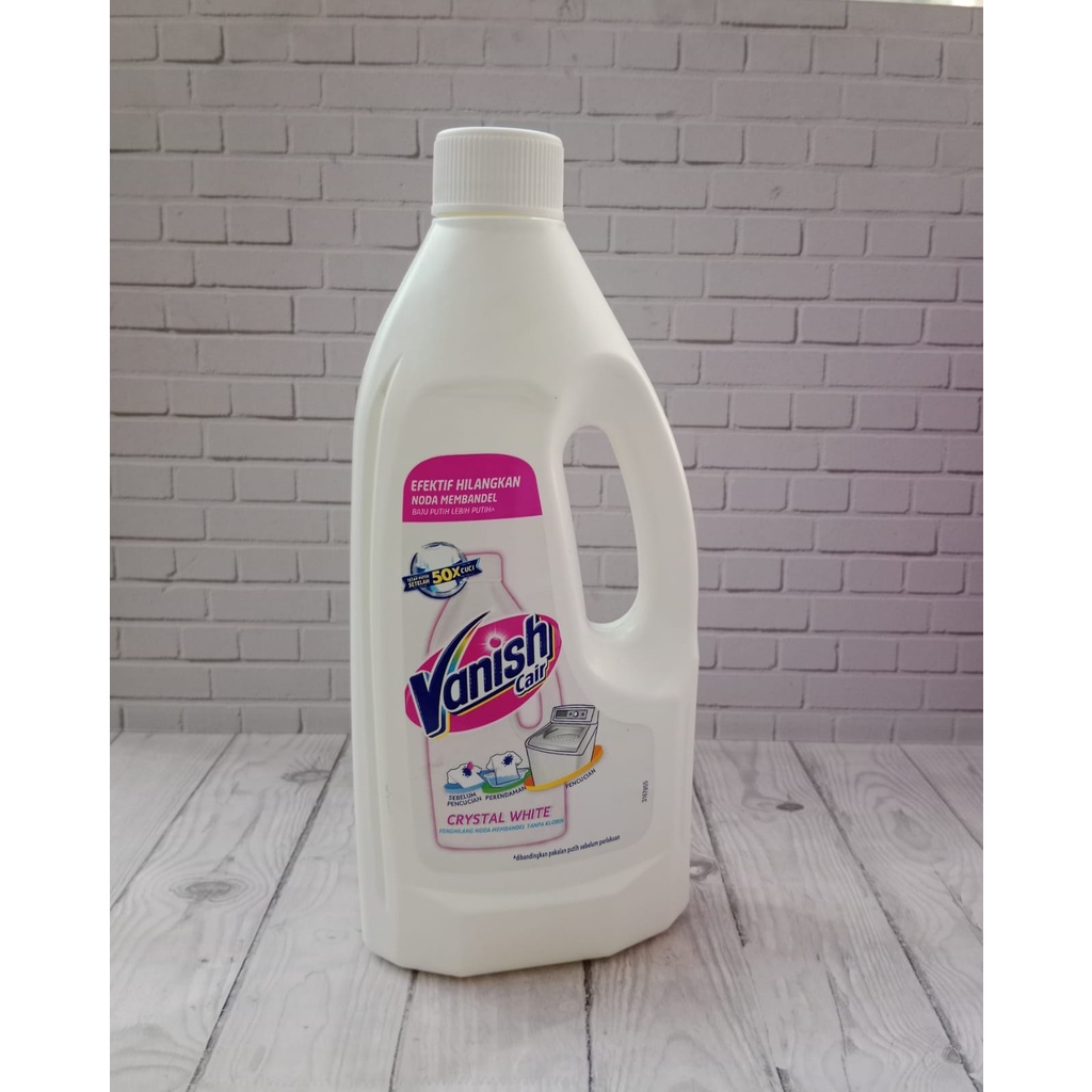 Jual DETERGEN PENGHILANG NODA CAIR VANISH CRYSTAL WHITE BOTOL 500 ML ...