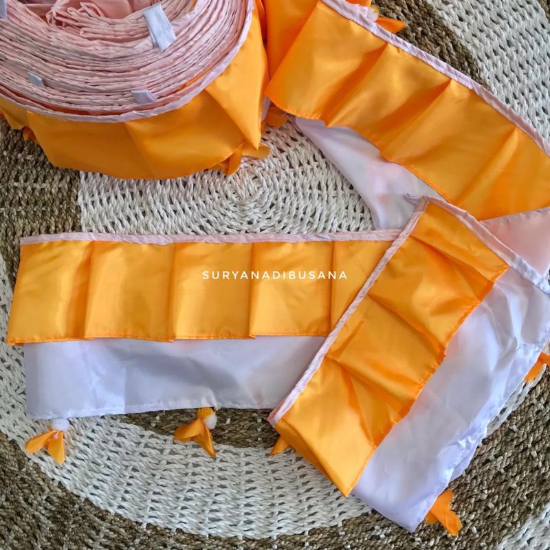 Jual Ider ider bali putih kuning polos 20cm | Shopee Indonesia