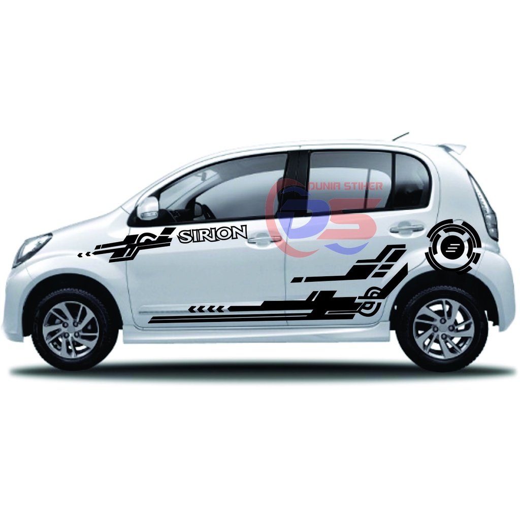 Jual Stiker Cutting Mobil Sirion Stiker Variasi Bodi Mobil Daihatsu ...