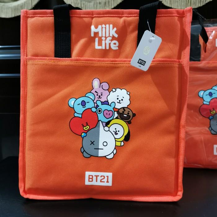 Jual Chill | Cooler Bag Milk Life X Line Bt21 Bts Official Merchandise ...