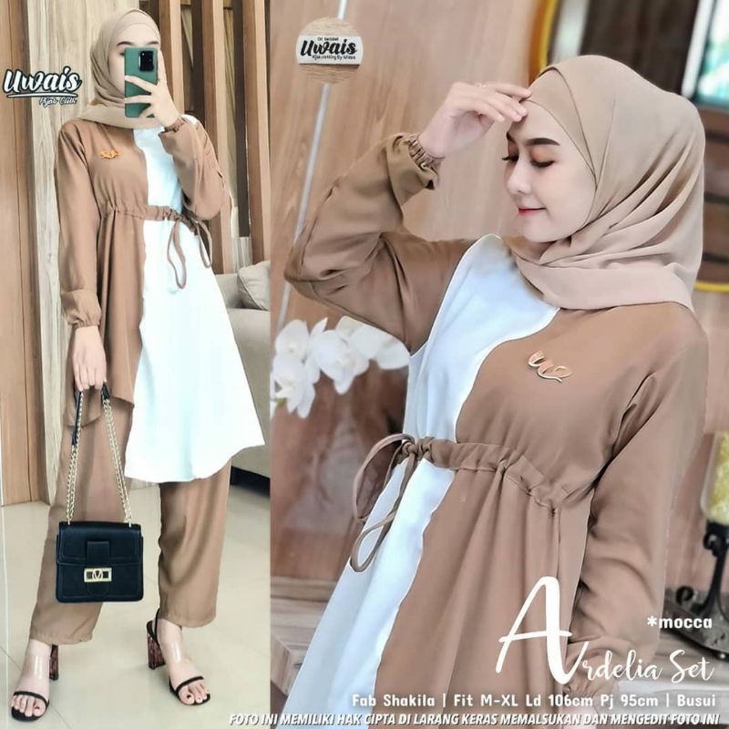 Jual baju setelan ardelia korean style setelan terbaru one set wanita ...