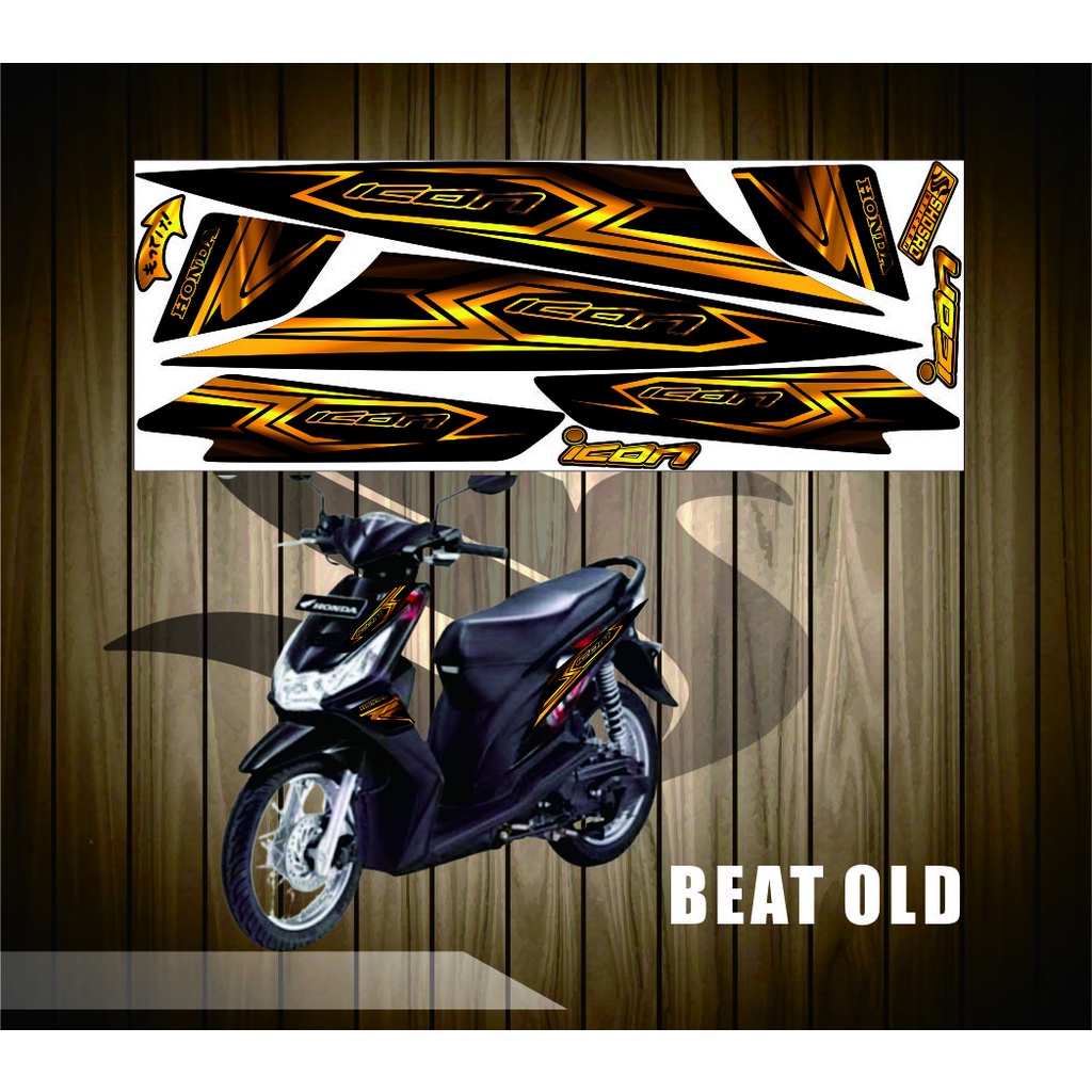 Jual STIKER MOTIF LIS VARIASI STIKER VARIASI MOTOR HONDA BEAT KARBU OLD ...