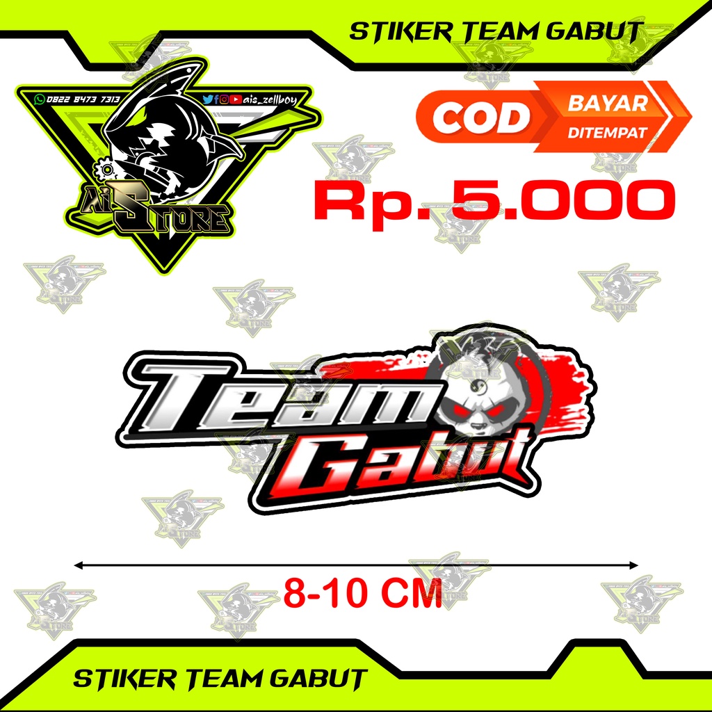 Jual Stiker team Gabut | Shopee Indonesia
