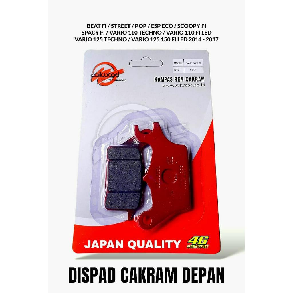 Jual Dispad Disped Kampas Rem Cakram Depan [ WILWOOD ] - VARIO BEAT ...