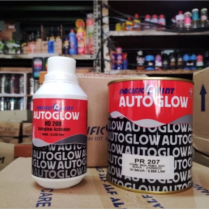 Jual Etching Primer Autoglow Wash Primer Beige PR 207 1.L Set | Shopee ...