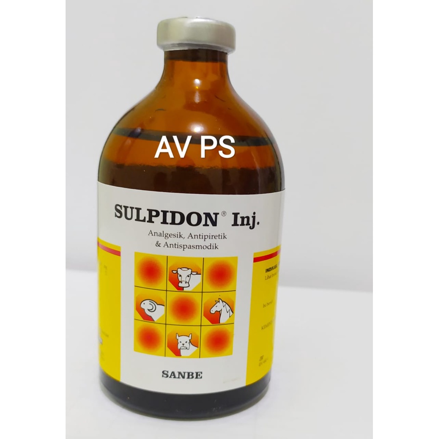 Jual SULPIDON INJ 100 ML ANALGESIK ANTIPIRETIK ANTISPASMODIK HEWAN ...
