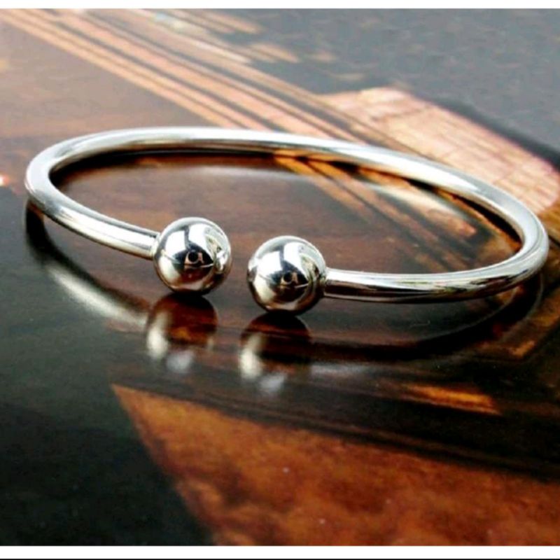 Jual GELANG KESEHATAN ANAK KECIL GELANG SAWAN ANTI KEJANG BAJA PUTIH ...