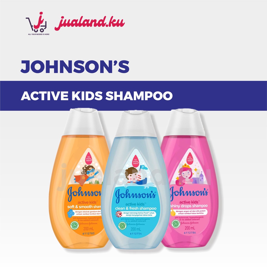 Jual Johnson's Active Kids Shiny Drops/ Clean & Fresh/ Soft & Smooth ...