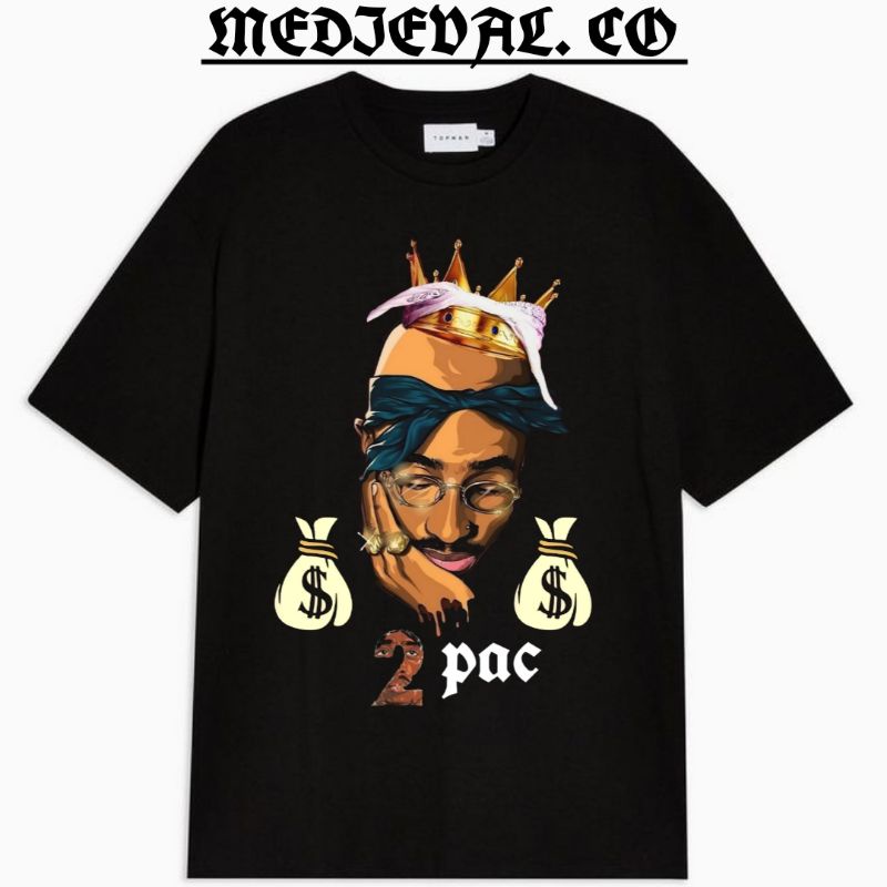 Jual KAOS BAJU TUPAC SHAKUR MONEY THE KING - 1991 TSHIRT RAP TEE ...