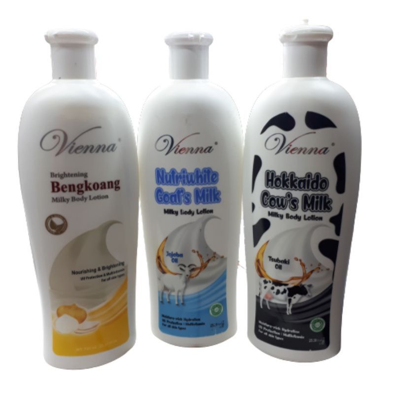 Jual (750ml Kemasan Botol) Vienna Milky Body Lotion 750ml | Shopee ...
