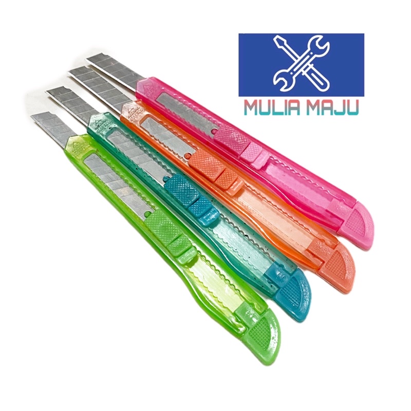 Jual Cutter Kecil /Cutter Mini Biasa Warna Warni | Shopee Indonesia