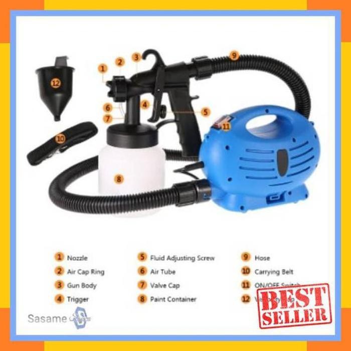 Jual TOP TOOL Alat Semprot Cat Listrik Automatic Zoom Paint Gun parts ...