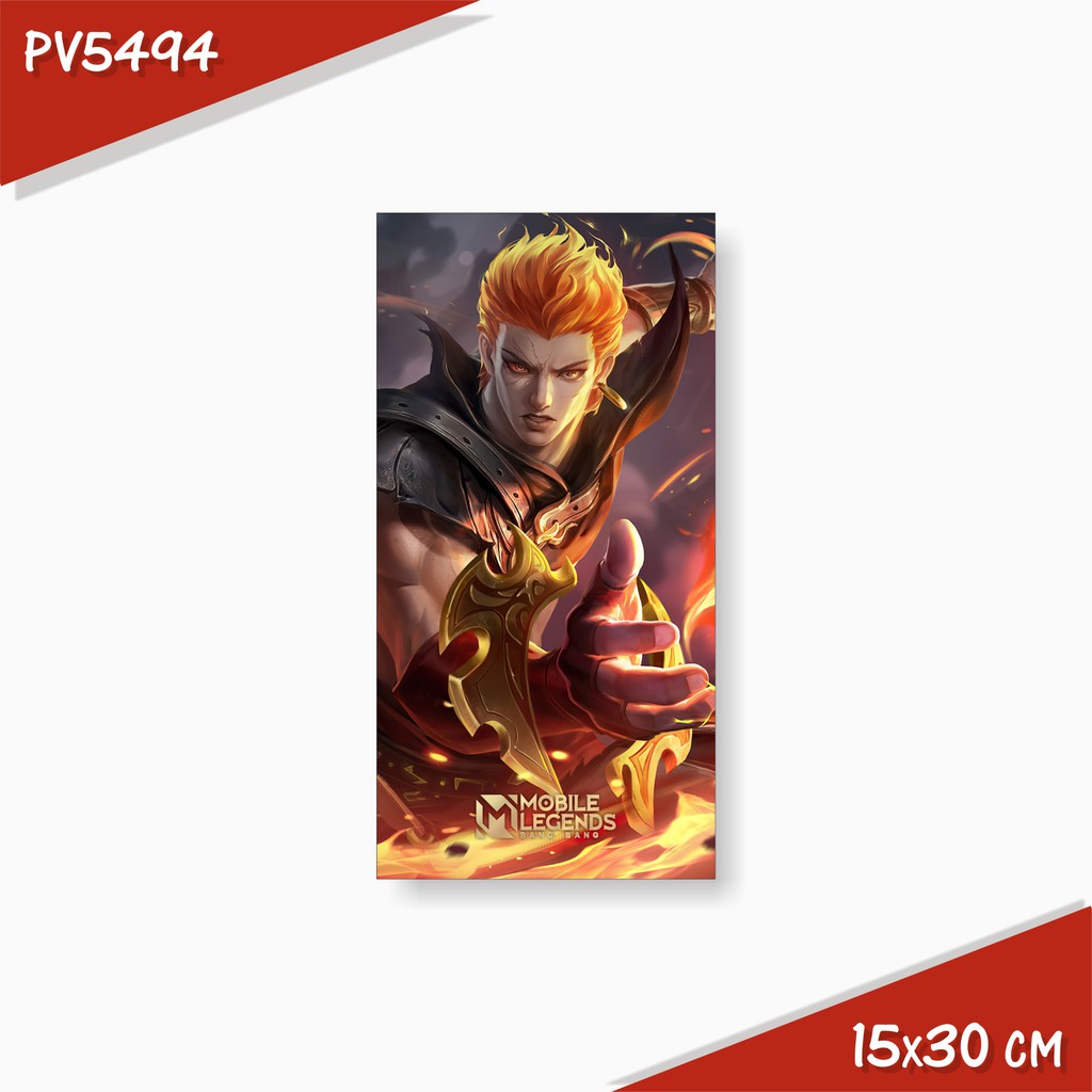 Jual Poster Kayu Hiasan Dinding 15x30 Mobile Legends Valir | Shopee ...