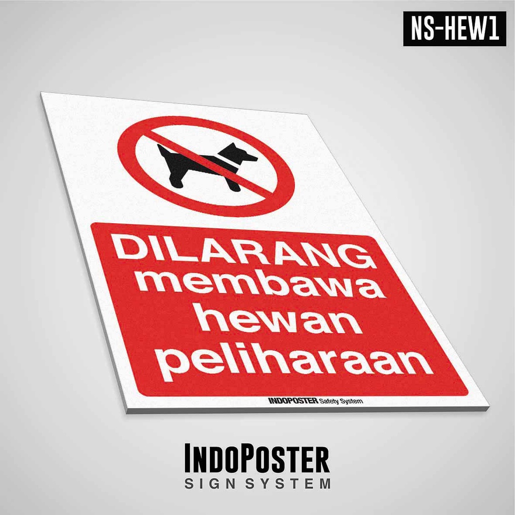 Jual Safety Sign Rambu K3 PVC ISO Dilarang Membawa Hewan Binatang ... Jual Safety Sign Rambu K3 PVC ISO Dilarang Membawa Hewan Binatang ...