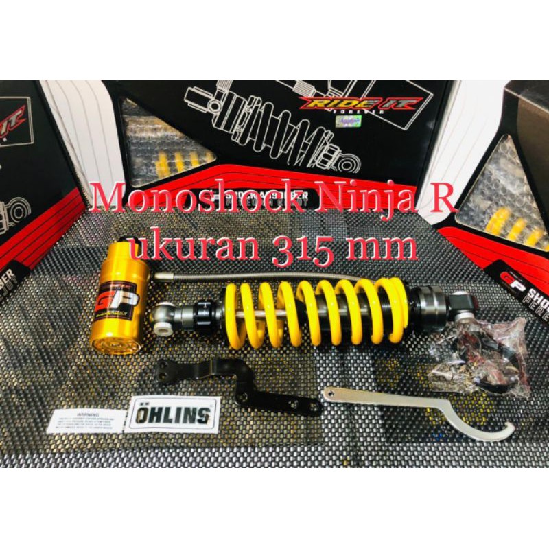 Jual MONOSHOCK NINJA R DAN RR 150 REBOUND TABUNG PISAH MONO SHOCK not ohlins moto1 gazi yss ...