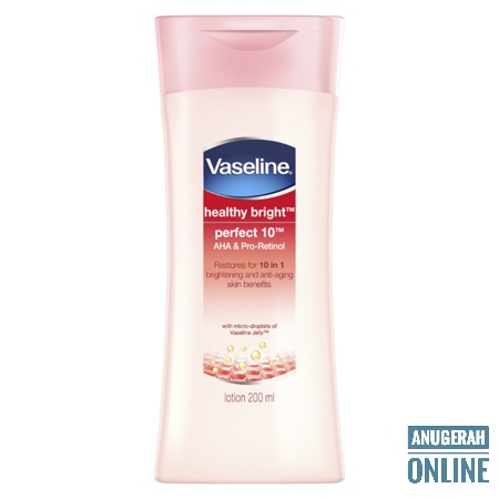 Jual Vaseline Healthy Bright Perfect 10 Lotion 200 mL | Shopee Indonesia