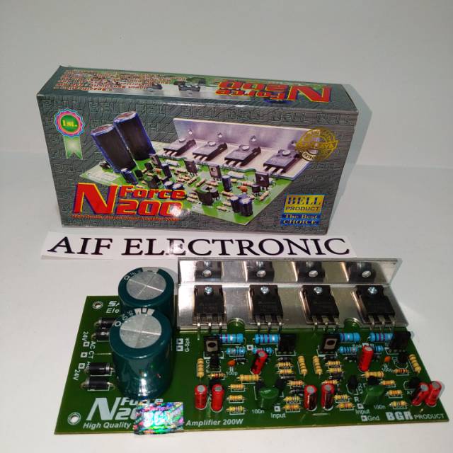 Jual Kit Power Amplifier 200W plus Power Suply NForce 200 stereo ...