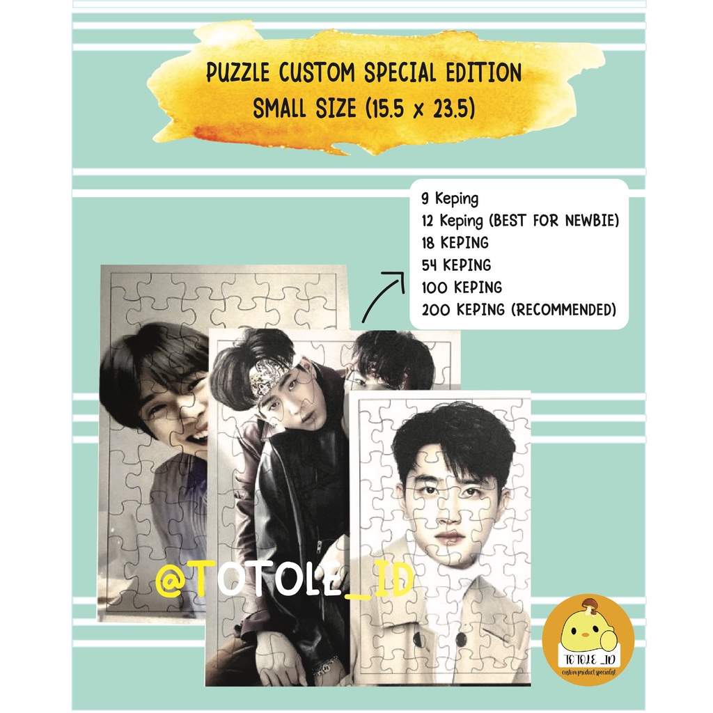 Jual PUZZLE CUSTOM SMALL SIZE / PUZZLE MAINAN ANAK / PUZZLE HADIAH ...