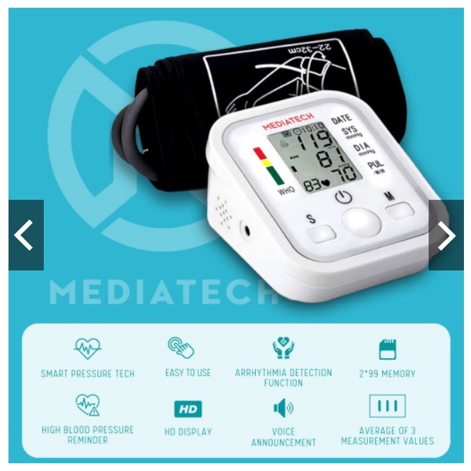 Jual Mediatech Tensimeter Lengan Atas Dengan Suara Alat Cek Tekanan ...
