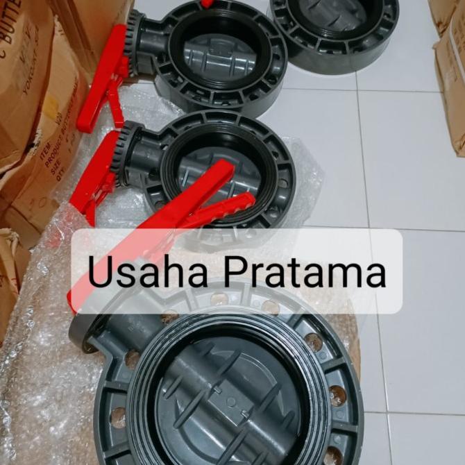 Jual Butterfly Valve U Pvc 3" Inch | Shopee Indonesia