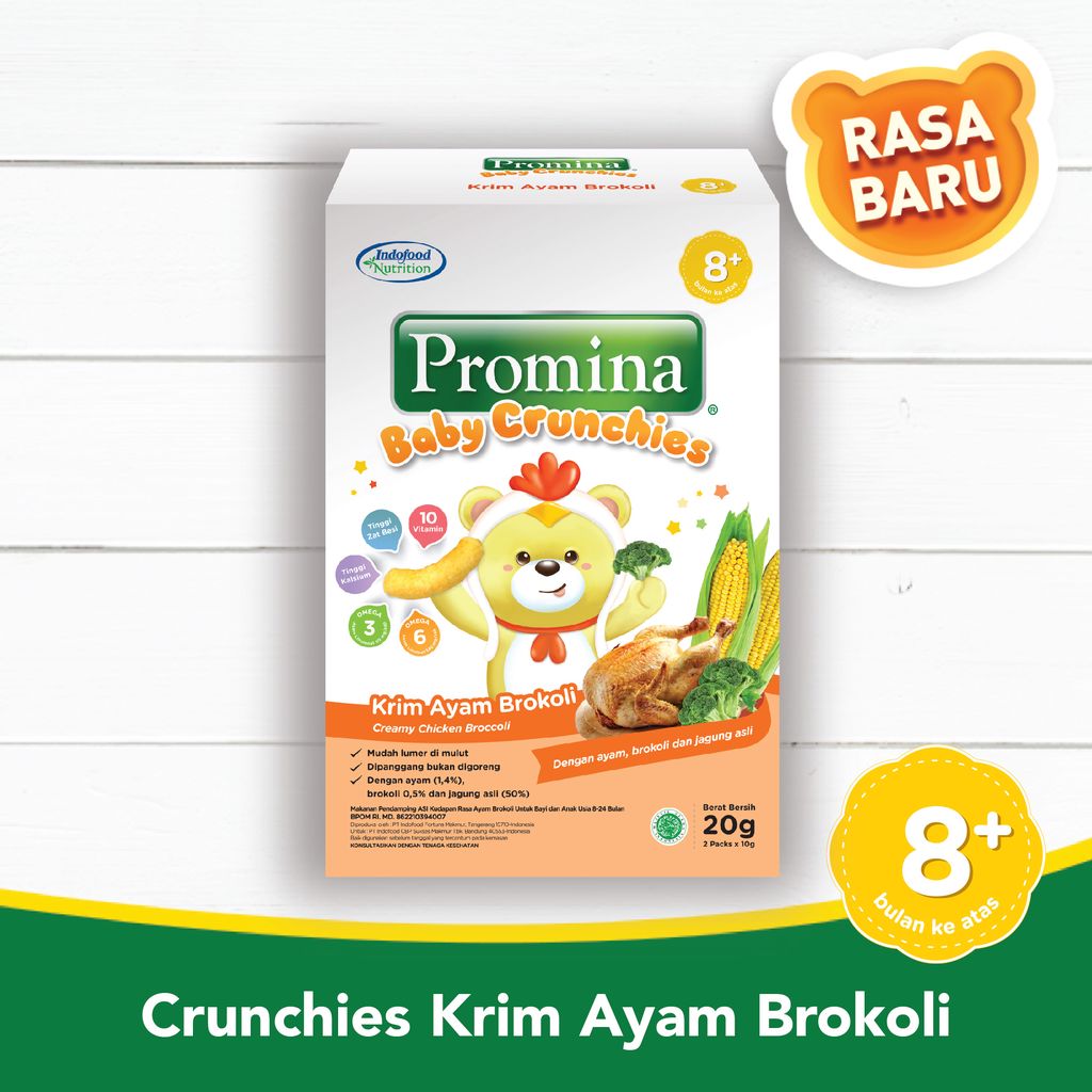 Jual Promina Baby Crunchies Krim Ayam Brokoli 20 g x 1 | Shopee Indonesia