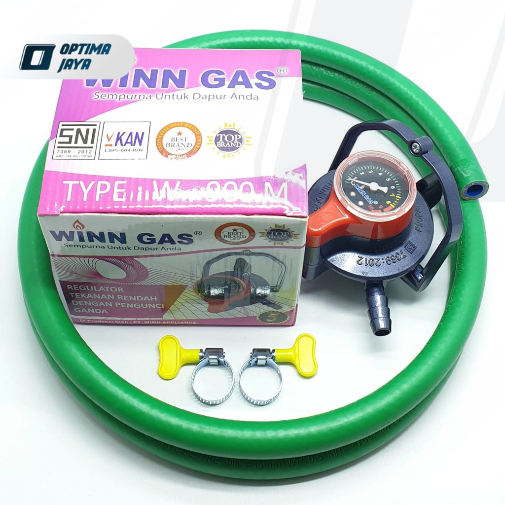 Jual SET WG W-900M Meter +Selang HJ 5 Lapis 2 Mtr +2 Klem / Regulator ...