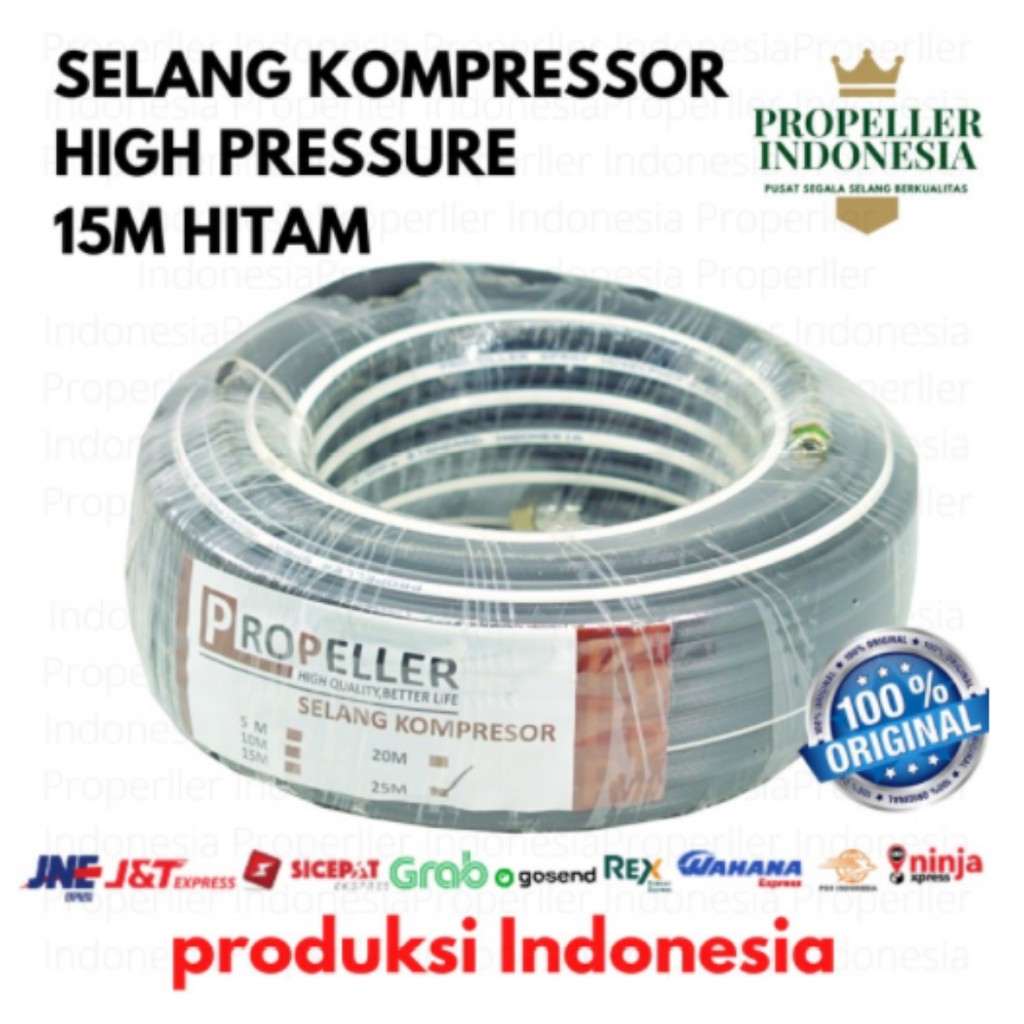 Jual Selang Paket Kompresor Hitam 15M Hose Selang Kompresor Angin ...