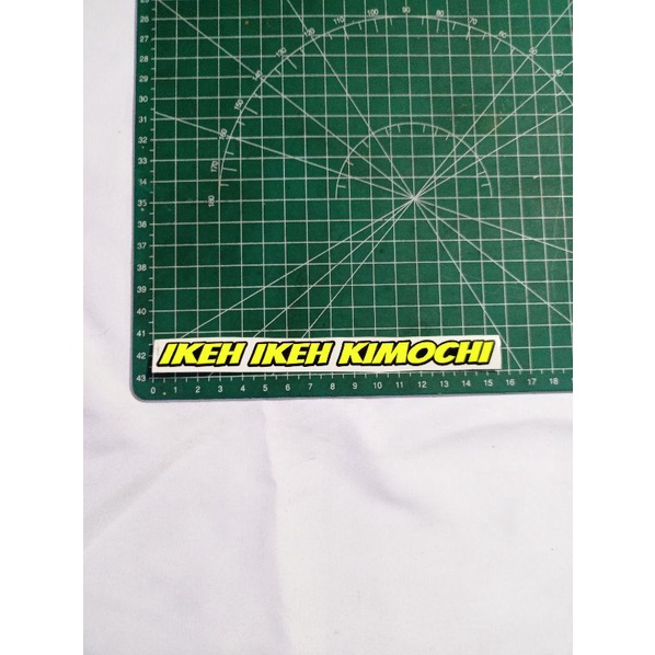 Jual Stiker Helm Motor Sticker Ikeh Ikeh Kimochi Cutting Oracal ...