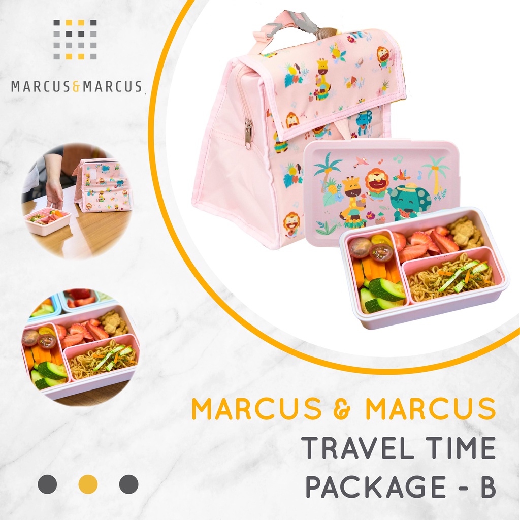 Jual Travel Time Package B (MNM Bento Box & Foldable Insulated Lunch ...