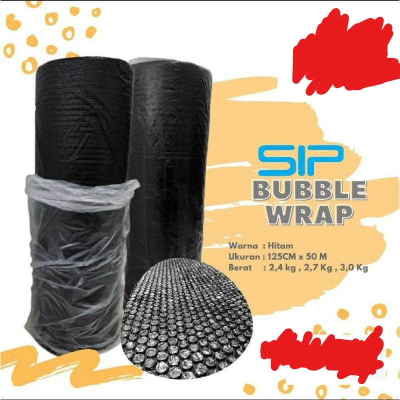 Jual BUBBLE WRAP MERK SIP UKURAN 50MX125CM | Shopee Indonesia