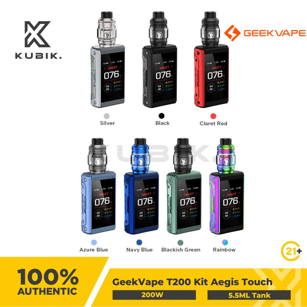 Jual GeekVape T200 Kit Aegis Touch 200W MOD KIT Zeus Sub Ohm Tank ...