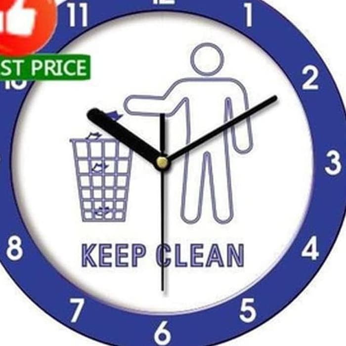 Jual Jam Dinding Model angka lingkaran luar ( Plat Stainless)Brown ...