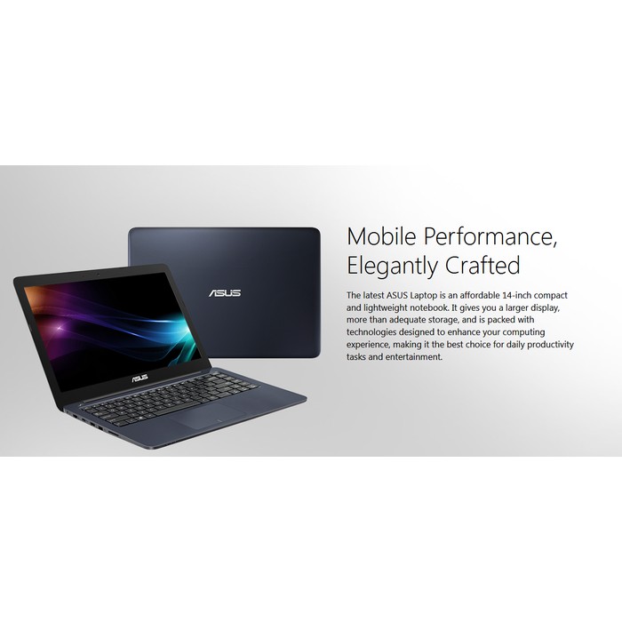Jual Asus E402WA-GA001T AMD E2-6110 RAM 4GB HDD 500GB 14'' Windows 10 ...