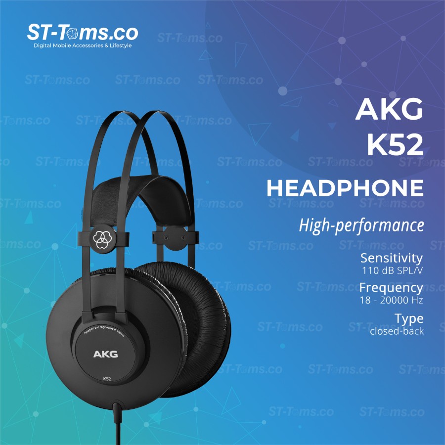 Jual AKG K52 / K 52 Monitor Headphones - Black | Shopee Indonesia