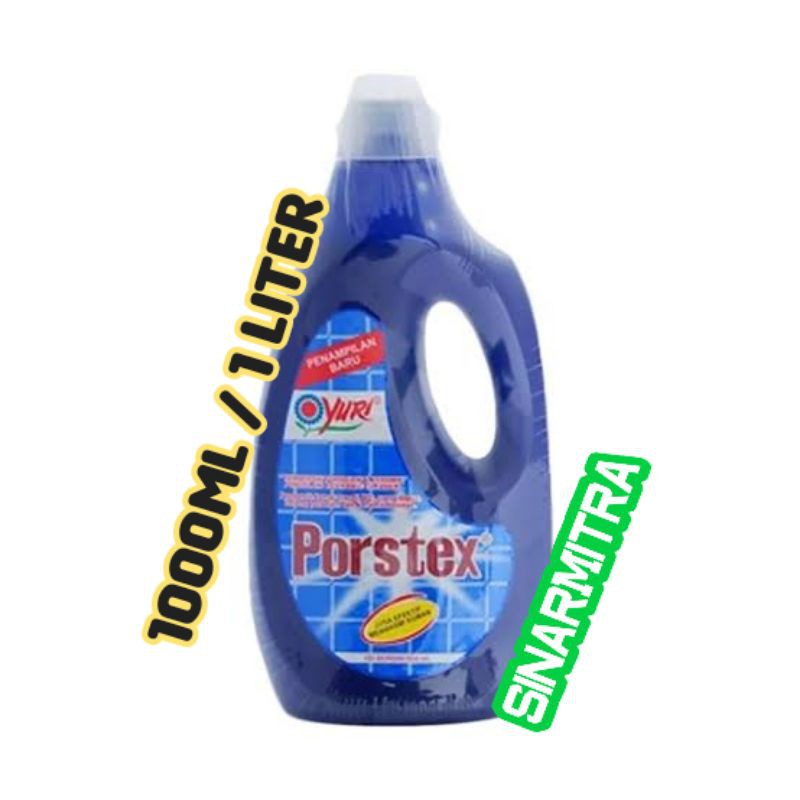 Jual PORSTEX YURI Botol Biru 1000ml | Shopee Indonesia